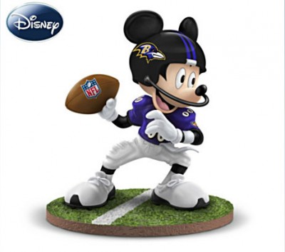 Mickey Mouse NFL Baltimore Ravens Football Collectible Figurine ...